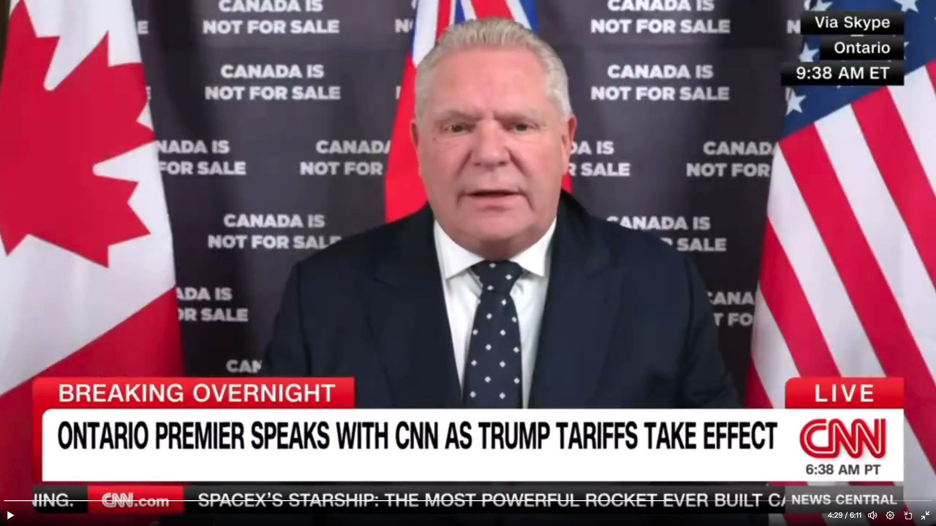 Ontario Premier Doug Ford Appears on CNN, Condemns U.S. Tariffs - GTA Today